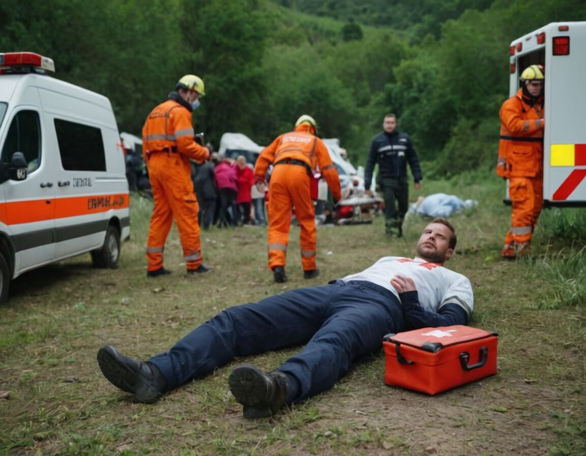 Sie Kommen Als Erster An Eine Unfallstelle